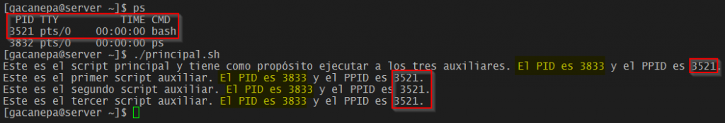 Ejecutar scripts desde un script principal utilizando la misma subshell ...