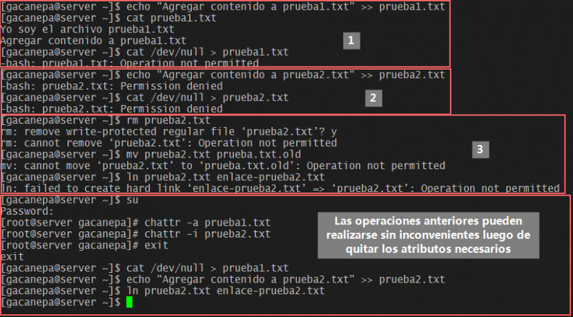 Lsattr y chattr: leer y establecer atributos especiales – El Camino del ...