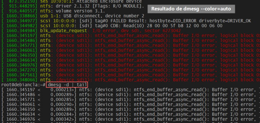 Uso de dmesg para ver mensajes del kernel – El Camino del Sysadmin